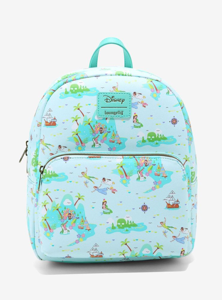 Hot Topic Loungefly Disney Peter Pan Island Mini Backpack | Mall of ...