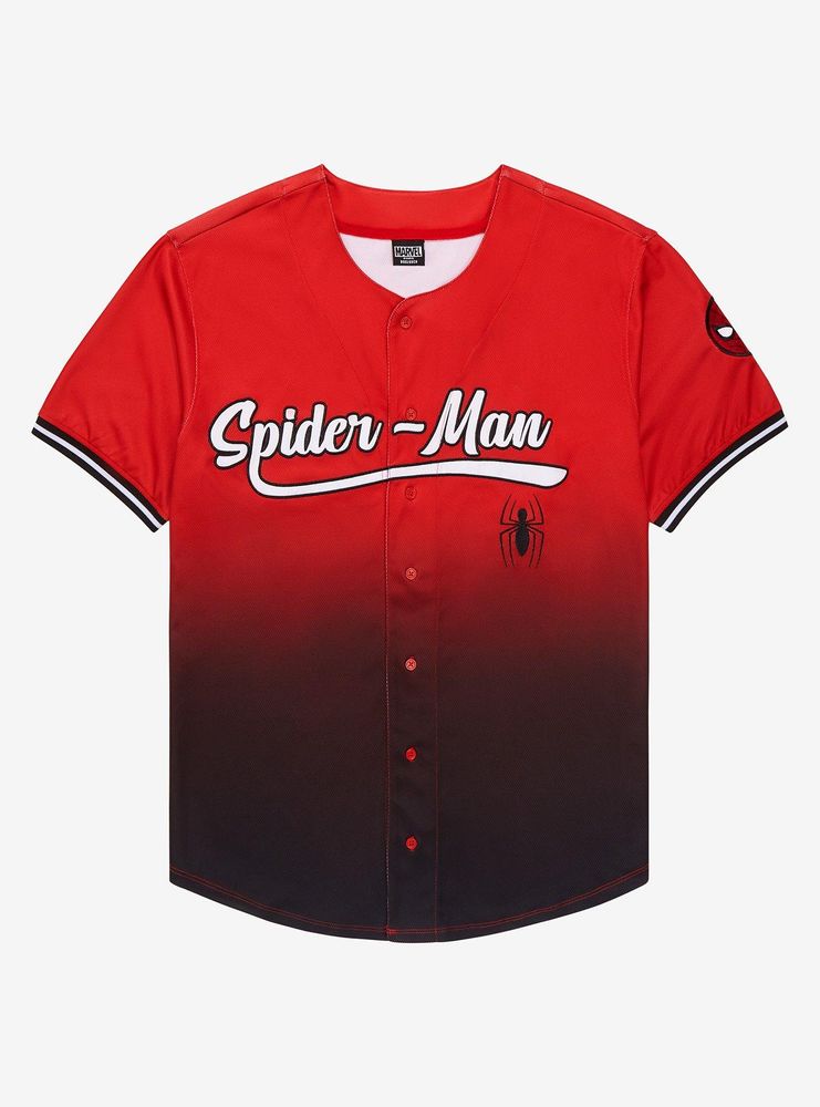 Boxlunch Marvel Spider-Man Ombre Baseball Jersey - BoxLunch Exclusive ...