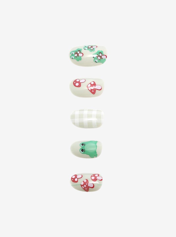Hot Topic Cottagecore Mushroom & Frog Faux Nail Set | Mall of America®