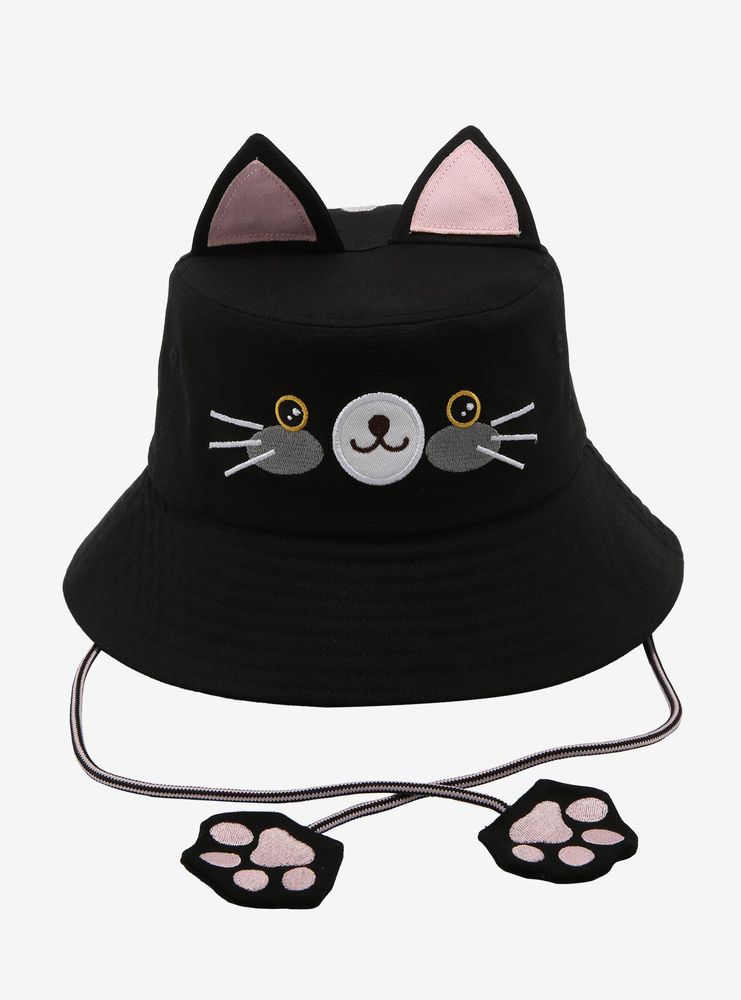 Hot Topic Cat & Paws Bucket Hat | Alexandria Mall