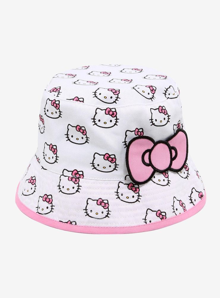 Hot Topic Hello Kitty Bow Bucket Hat | Alexandria Mall