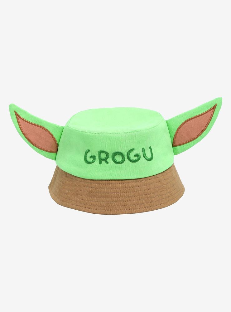 Boxlunch Star Wars The Mandalorian Grogu Youth Eared Bucket Hat ...