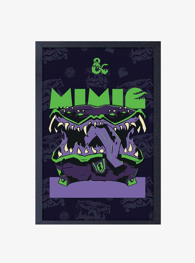 Hot Topic Dungeons and Dragons Mimic Framed Wood Wall Art | Hamilton Place
