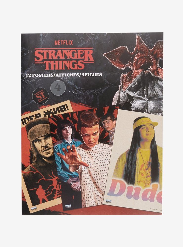 Hot Topic Stranger Things Season 4 Poster Book | Hamilton Place