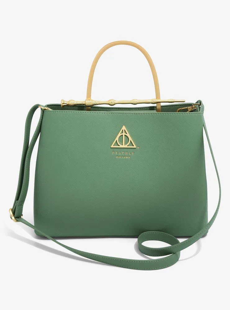 Boxlunch Loungefly Harry Potter Deathly Hallows Elder Wand Sage Handbag ...