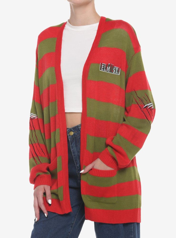 Hot Topic A Nightmare On Elm Street Freddy Girls Cardigan | Hamilton Place