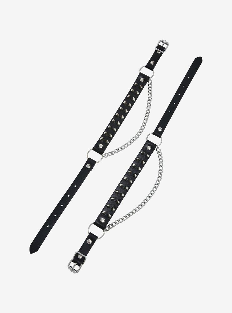 Hot Topic Spikes & Chains Boot Strap Set | Mall of America®