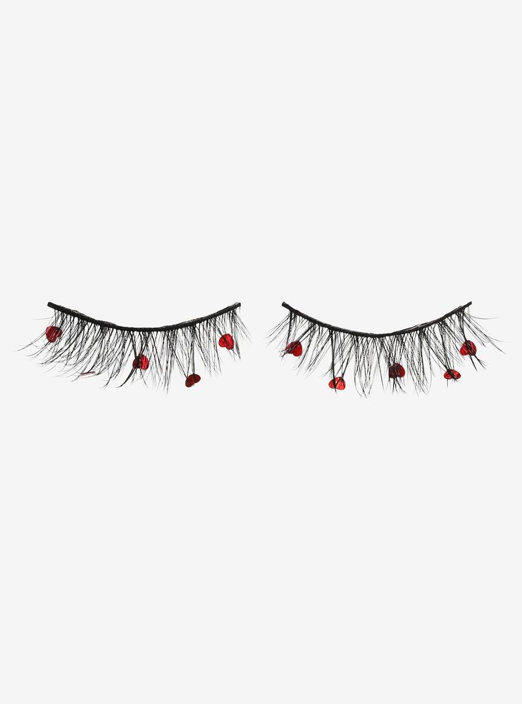 Hot Topic Kara Beauty Dazzlelashes Heart Sequins 3D Faux Mink Eyelashes ...