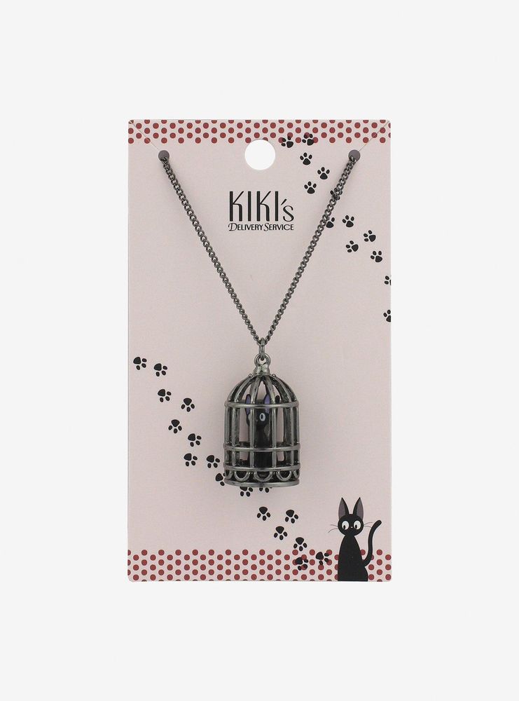 Hot Topic Studio Ghibli Kiki's Delivery Service Jiji Cage Necklace ...