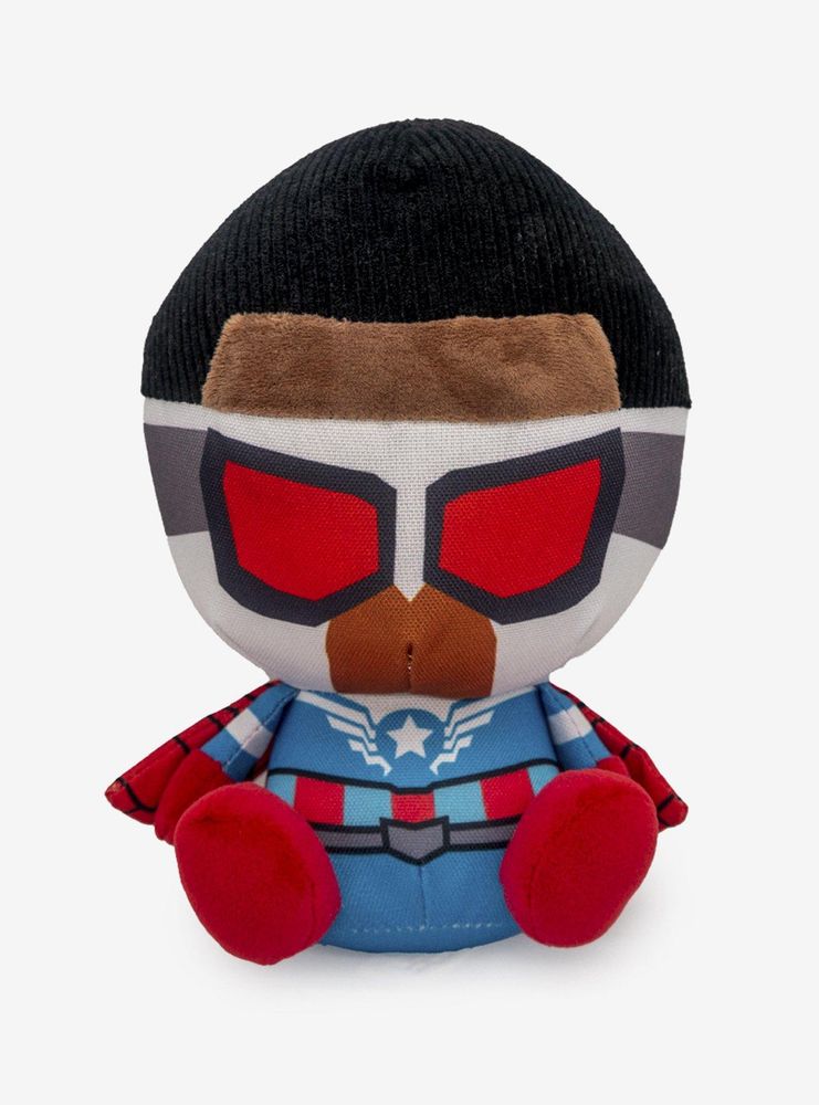 Boxlunch Marvel Falcon Kawaii Full Body Sitting Pose Plush Squeaker Dog ...