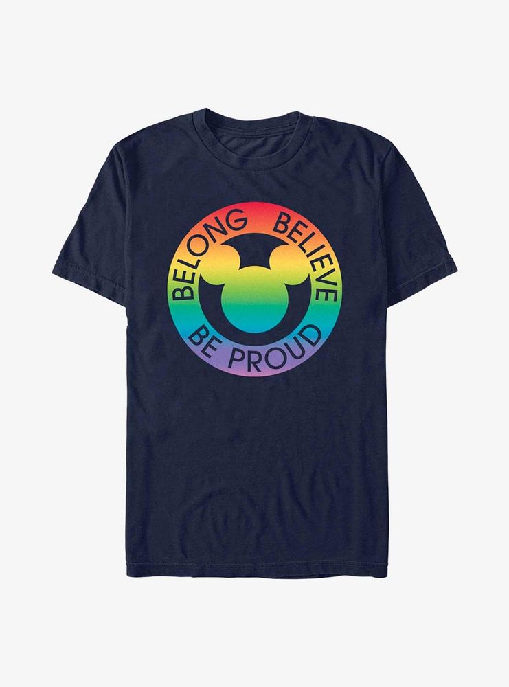 Boxlunch Disney Mickey Mouse Belong Believe Be Proud T-Shirt | Mall of ...