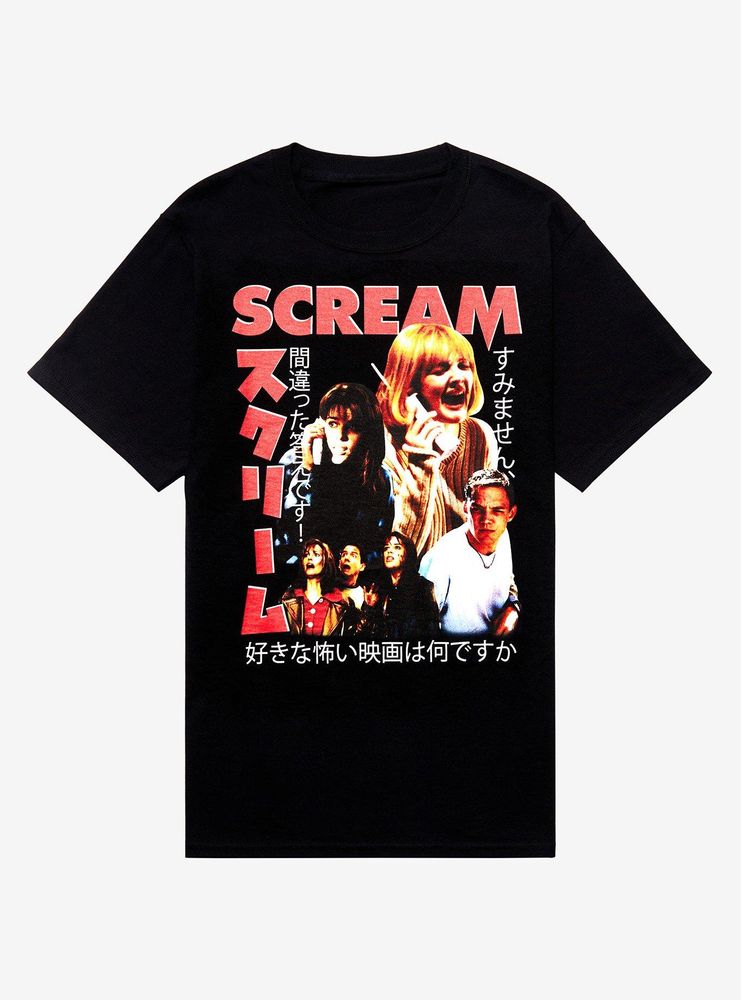 Hot Topic Scream Collage Boyfriend Fit Girls T-Shirt | Mall of America®