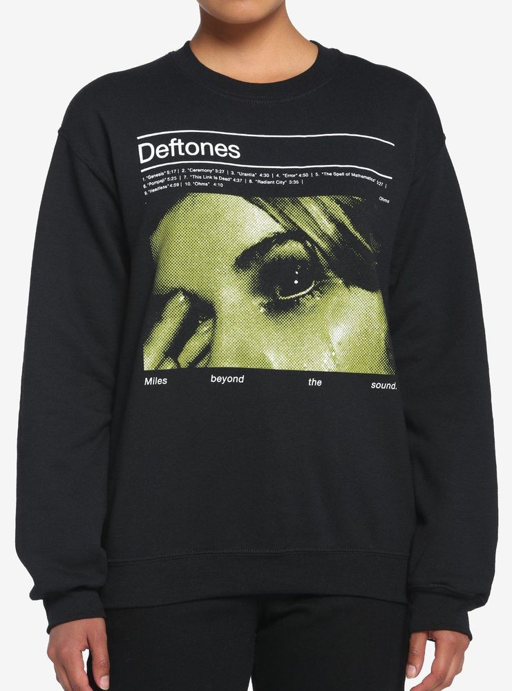 Hot Topic Deftones Ohms Genesis Boyfriend Fit Girls Sweatshirt | Mall ...