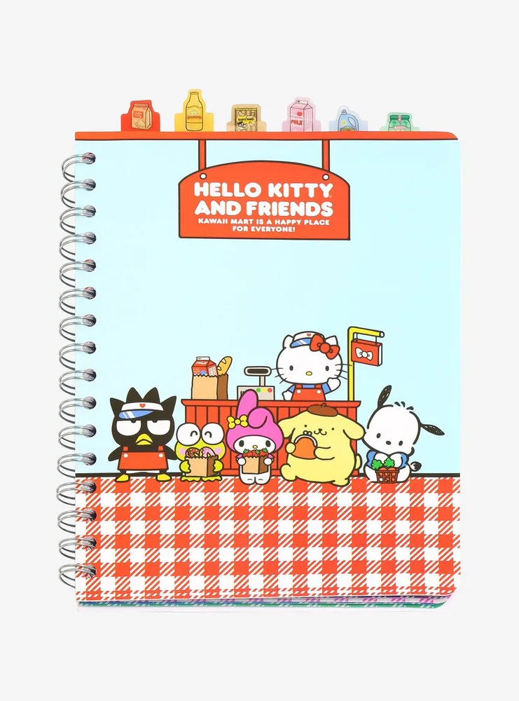 Boxlunch Sanrio Hello Kitty and Friends Kawaii Mart Tab Journal ...
