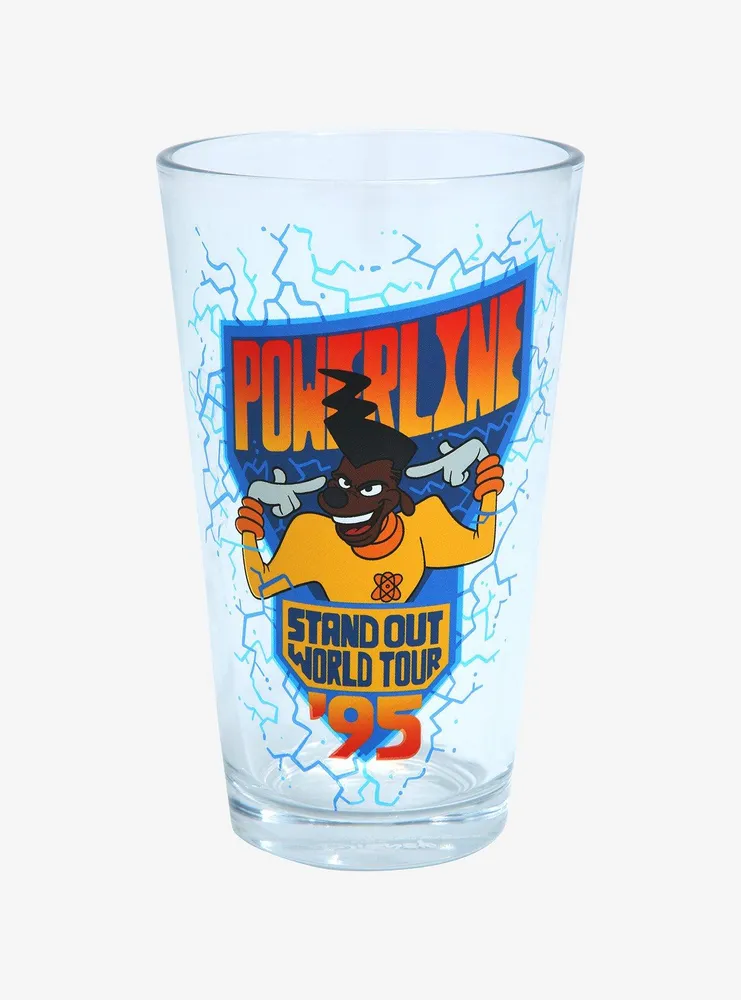 Boxlunch Disney A Goofy Movie Powerline World Tour Pint Glass ...