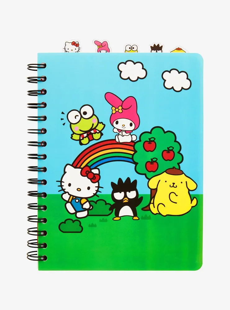 Anime Merch Sanrio Hello Kitty & Friends Rainbow Tab Journal | Hamilton ...