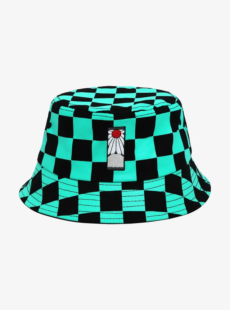 Boxlunch Demon Slayer: Kimetsu no Yaiba Tanjiro Embroidered Bucket Hat ...
