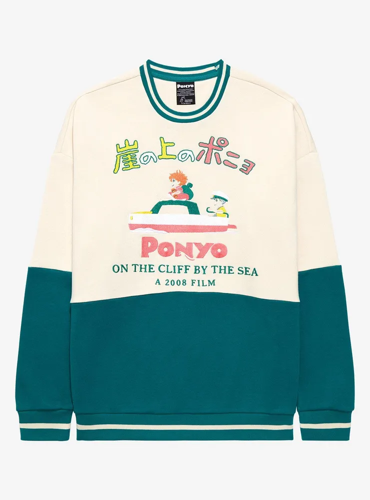 Anime Merch Studio Ghibli Ponyo Panel Crewneck - BoxLunch Exclusive ...