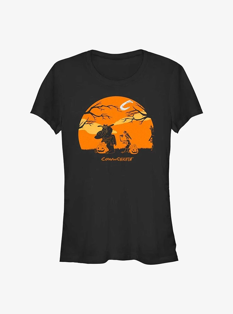 Hot Topic Cartoon Network Cow and Chicken Haunt Girls T-Shirt ...