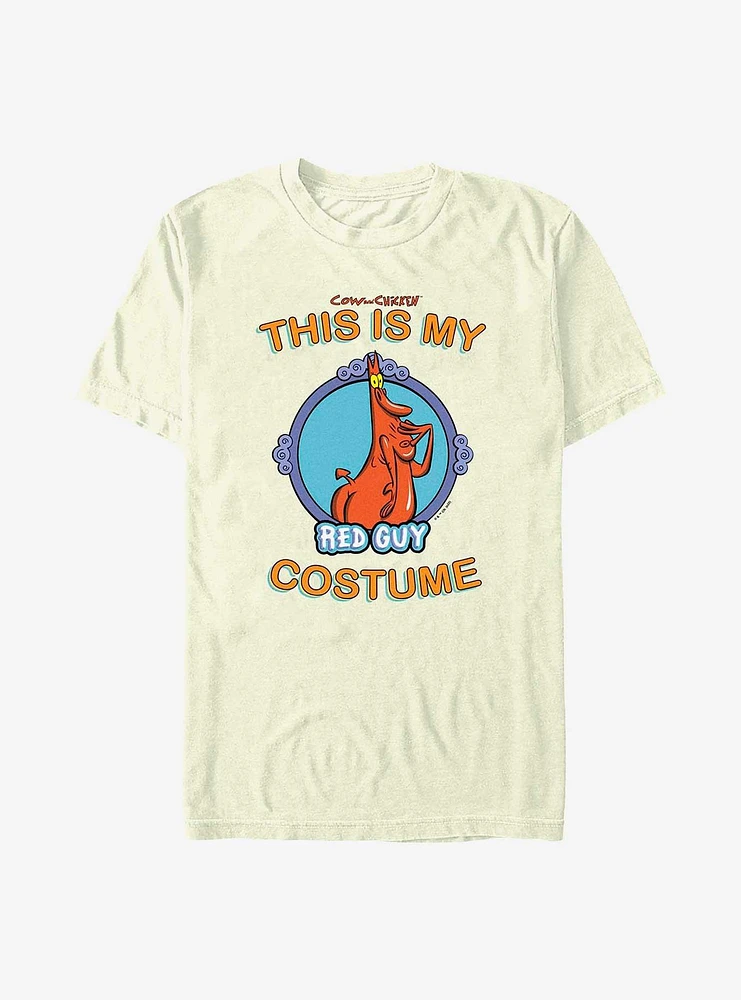 Hot Topic Cartoon Network Cow and Chicken My Red Guy Costume T-Shirt at ...