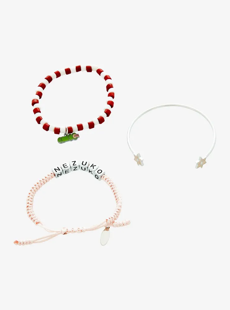 Hot Topic Demon Slayer: Kimetsu No Yaiba Nezuko Bracelet Set | Hamilton ...
