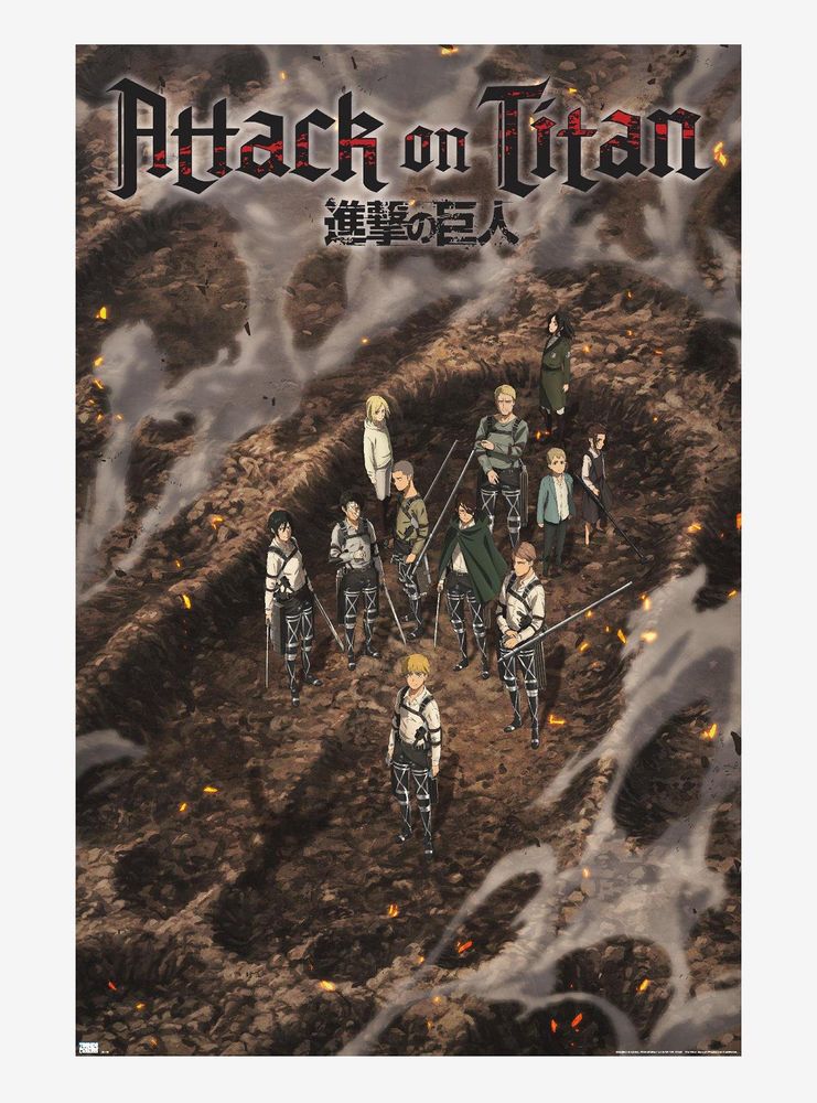 Hot Topic Attack On Titan Final Season Rumbling Group Poster | Bramalea ...