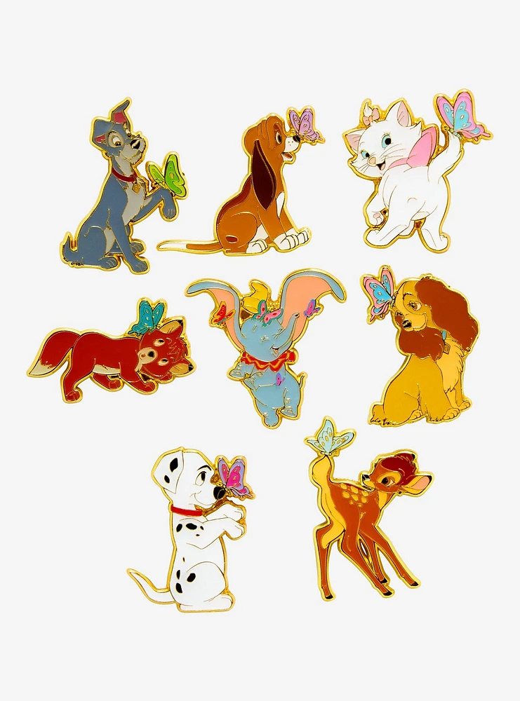 Disney Loungefly Disney Animals & Butterflies Blind Box Enamel Pin ...