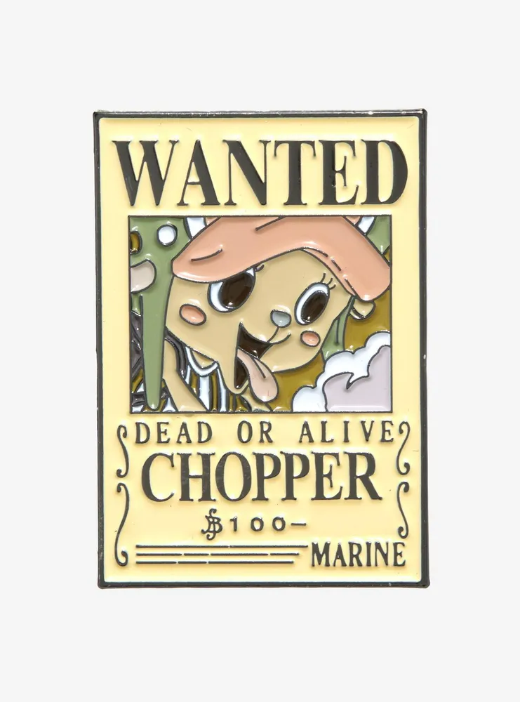 One Piece Chopper Wanted Poster Enamel Pin - BoxLunch Exclusive at ...