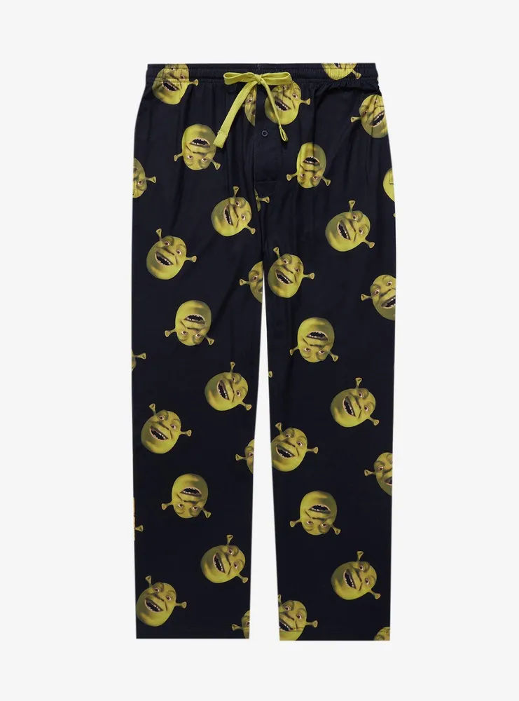 Boxlunch Shrek Faces Allover Print Sleep Pants - BoxLunch Exclusive ...