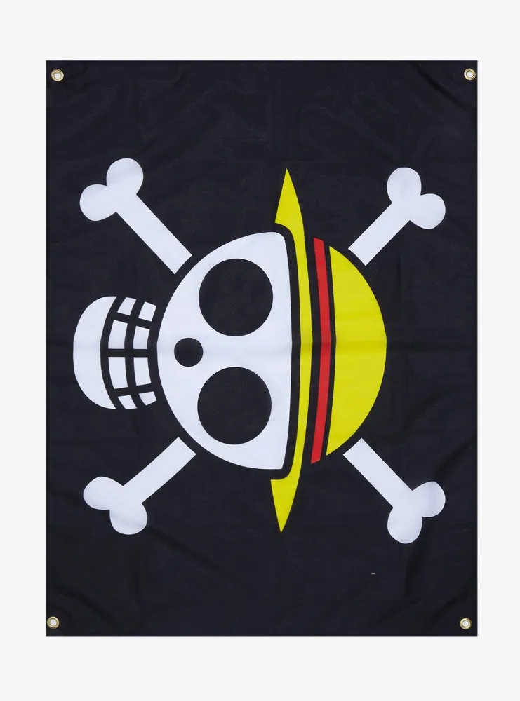 Hot Topic One Piece Straw Hat Pirates Jolly Roger Banner | Shop Midtown