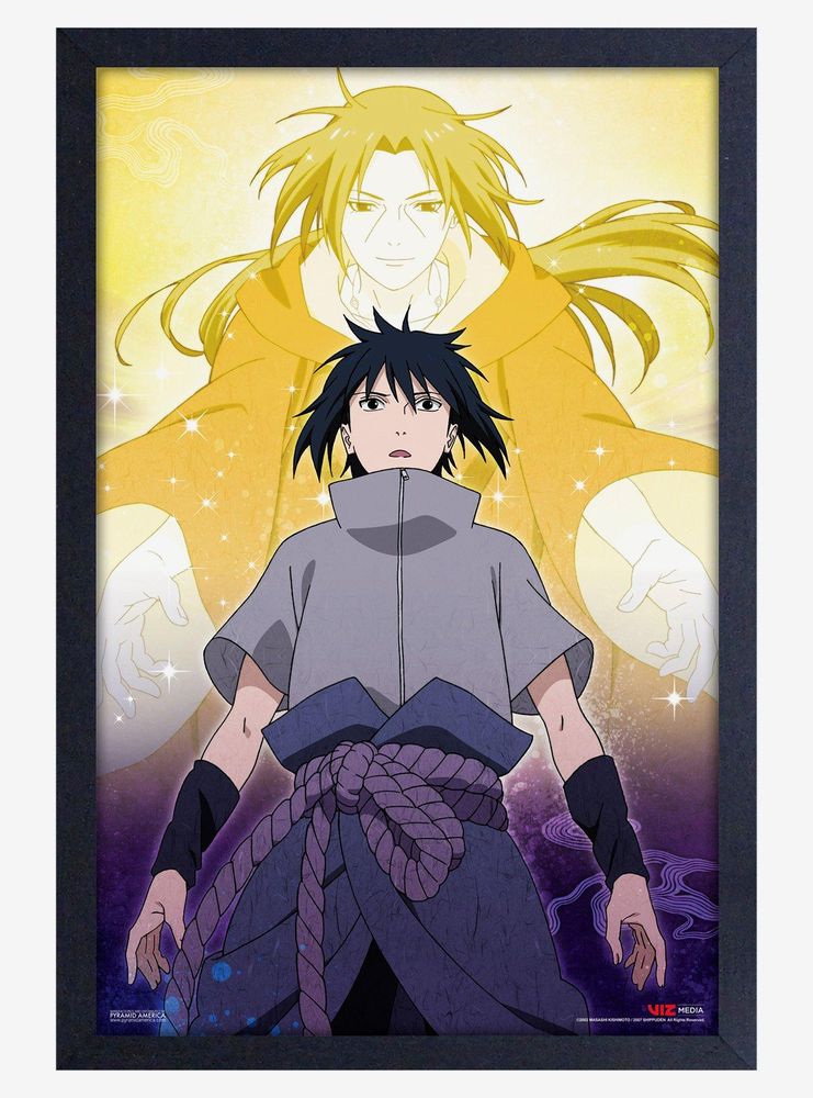 Naruto Shippuden Sasuke Clear Framed Wood Poster | Mall of America®