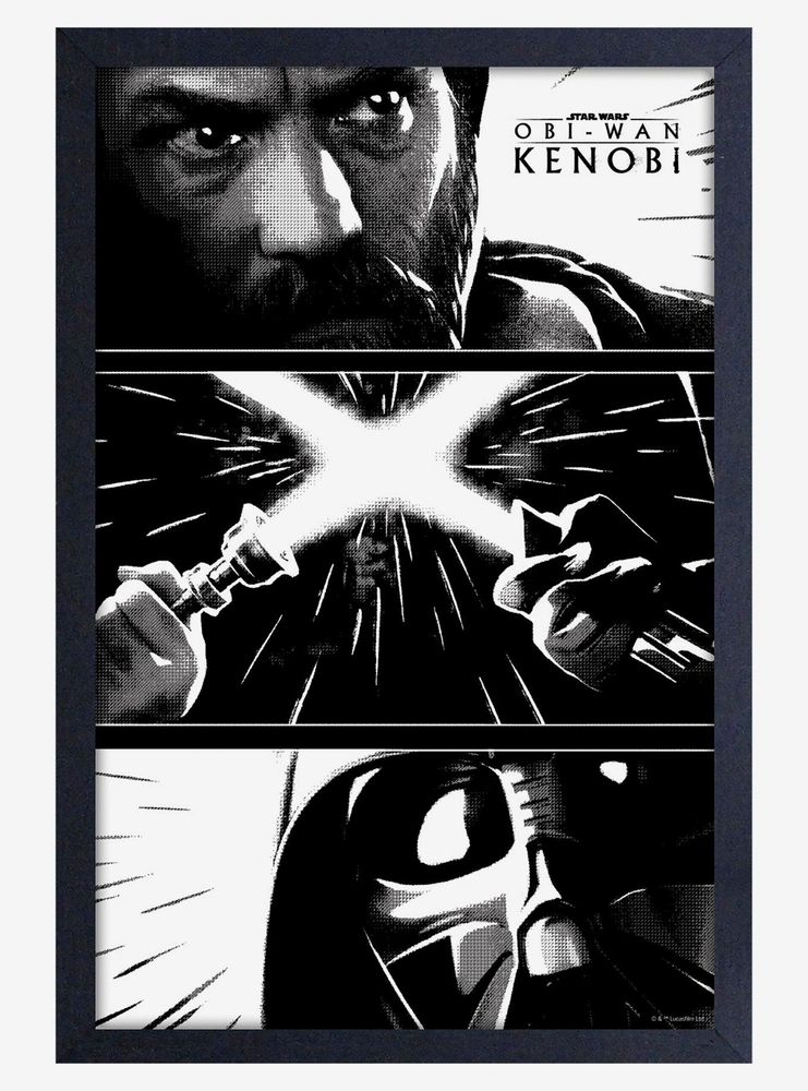Boxlunch Star Wars Obi-Wan Comic Framed Wood Poster | Mall of America®