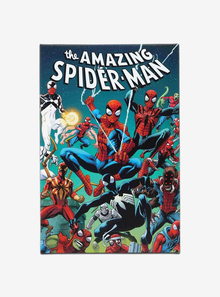 Marvel The Amazing Spider-Man Multiple Spideys Comic Book Cover Canvas ...