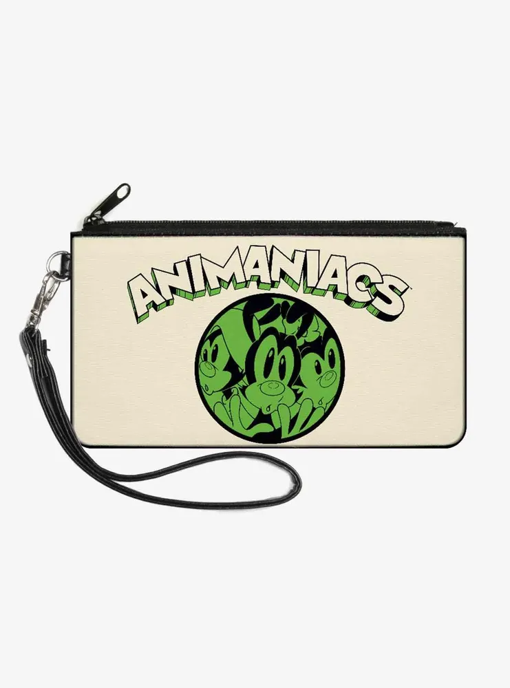 Boxlunch Animaniacs Wakko Yakko Dot Close Up Pose Canvas Zip Clutch ...