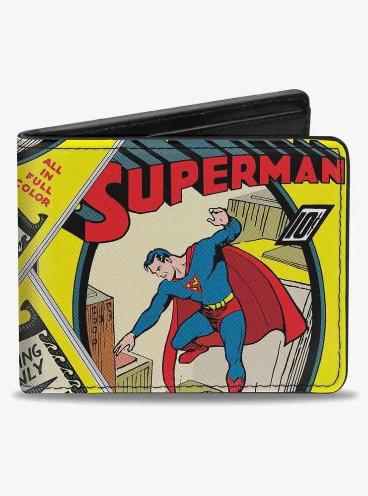 Boxlunch DC Comics Classic Superman 1 Flying Cover Pose Bifold Wallet ...