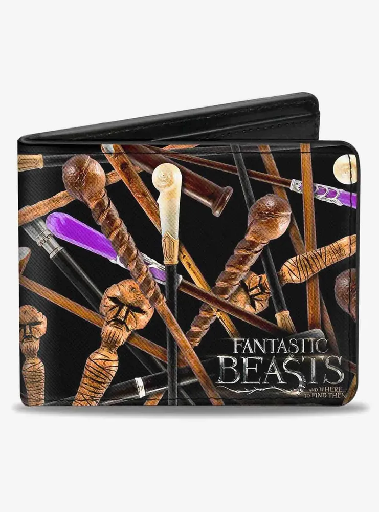 Boxlunch Fantastic Beasts Wands ScatteBifold Wallet | Hamilton Place