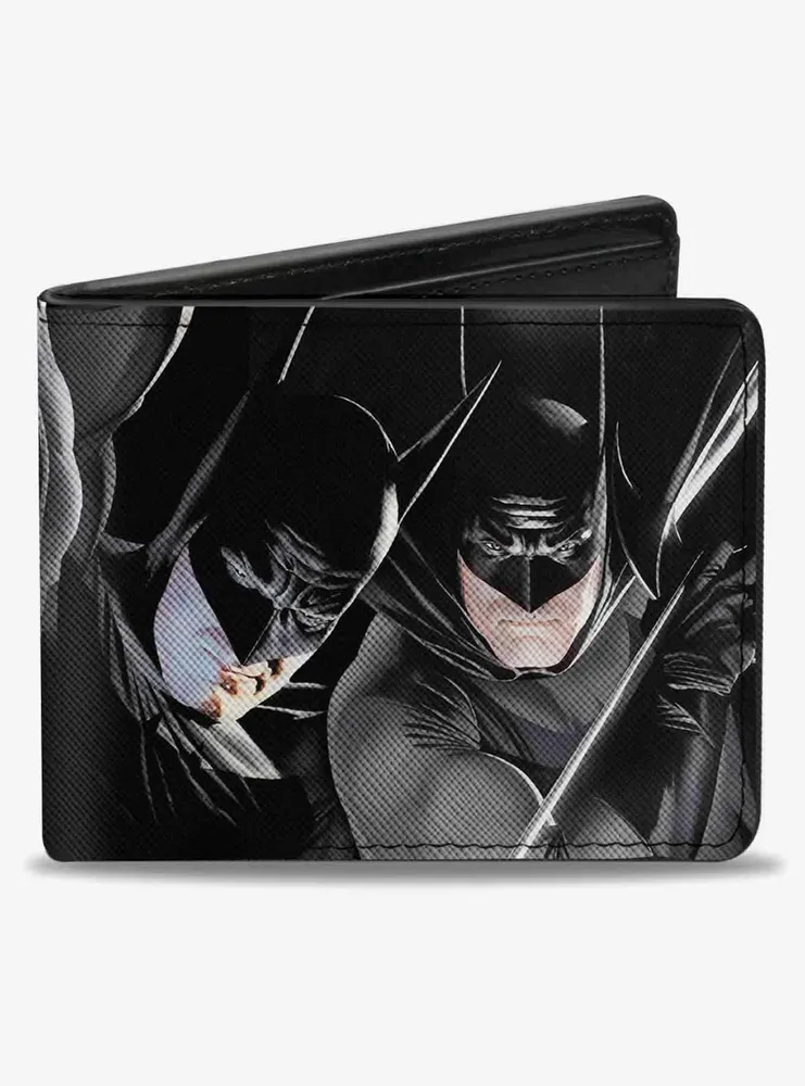 Boxlunch DC Comics Batman 4 Vivid Action Poses Bifold Wallet | Mall of ...