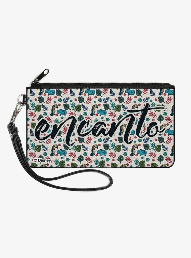 Boxlunch Disney Encanto Script Logo Canvas Zip Clutch Wallet | Hamilton ...