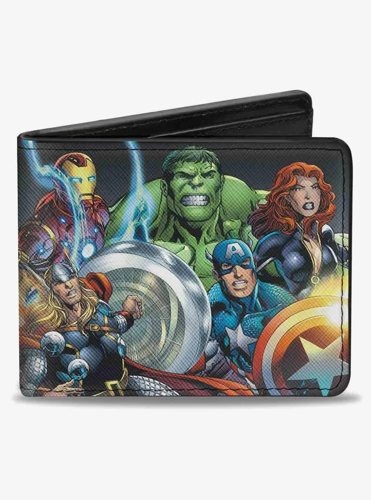 Boxlunch Marvel Universe Avengers Group Pose Bifold Wallet | Hamilton Place