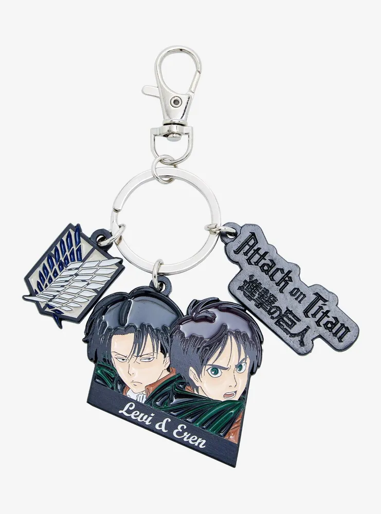 Boxlunch Attack on Titan Levi & Eren Multi-Charm Keychain - BoxLunch ...