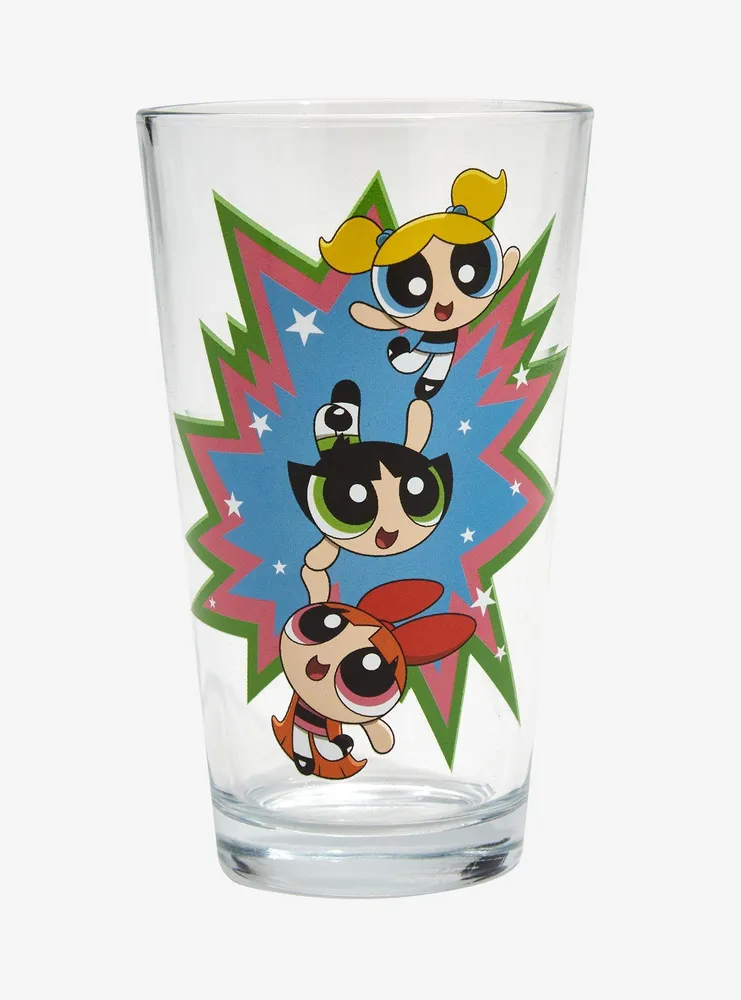 Boxlunch The Powerpuff Girls Group Portrait Pint Glass - BoxLunch ...