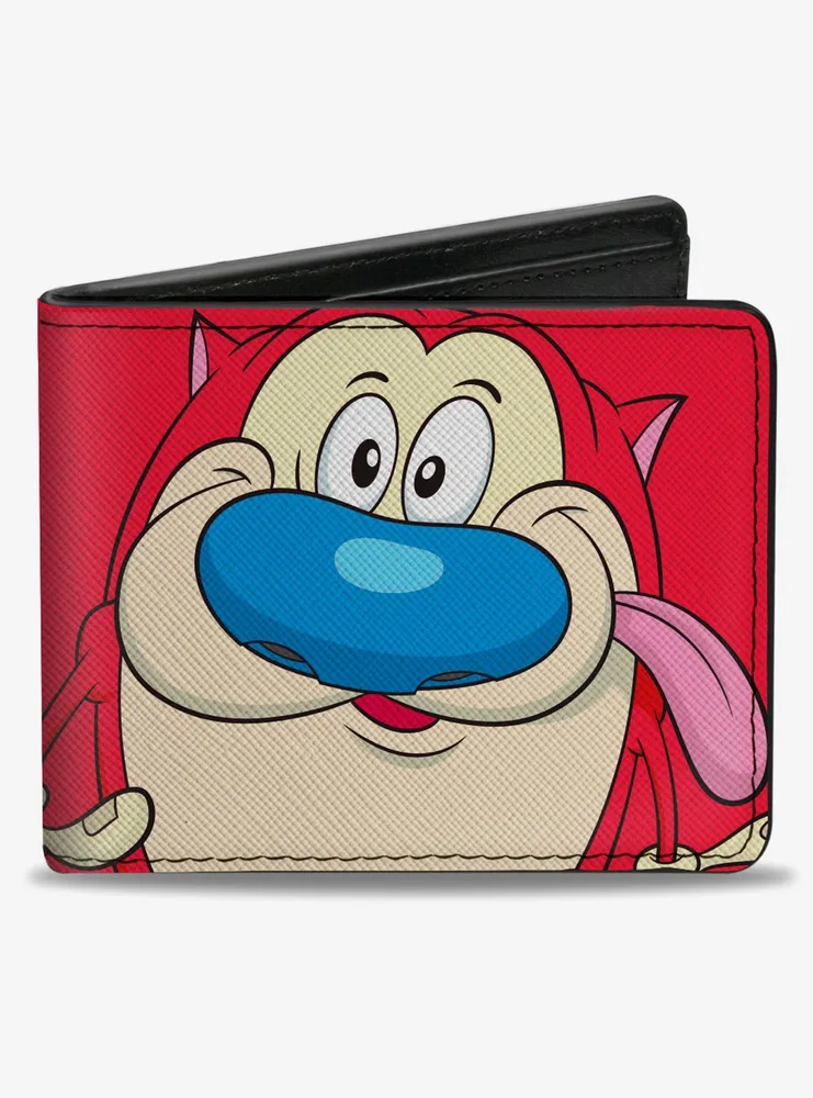Boxlunch The Ren & Stimpy Show Stimpy Face And Logo Bifold Wallet ...