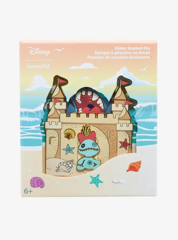 Hot Topic Loungefly Disney Lilo & Stitch Scrump Sandcastle Enamel Pin ...