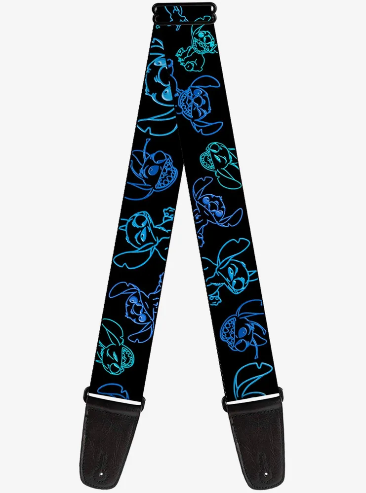 Boxlunch Disney Lilo & Stitch Electric Poses Guitar Strap | Mall of ...