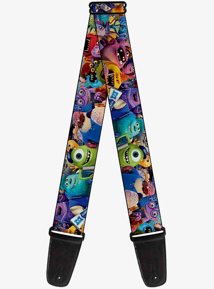 Boxlunch Disney Pixar Monsters University Monsters Stacked Guitar Strap ...