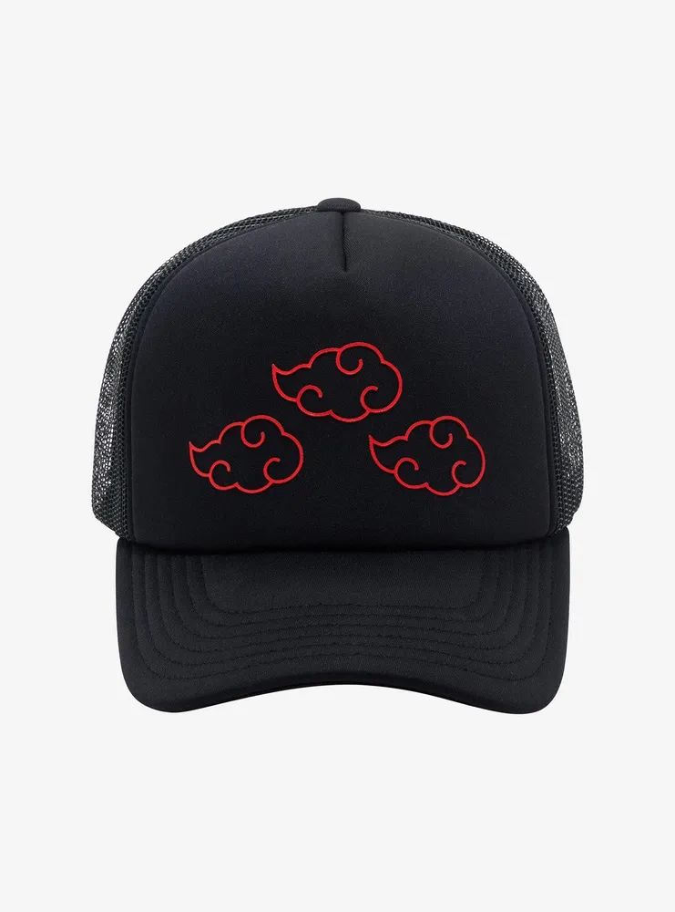 Naruto Shippuden Akatsuki Clouds Outline Trucker Cap - BoxLunch ...