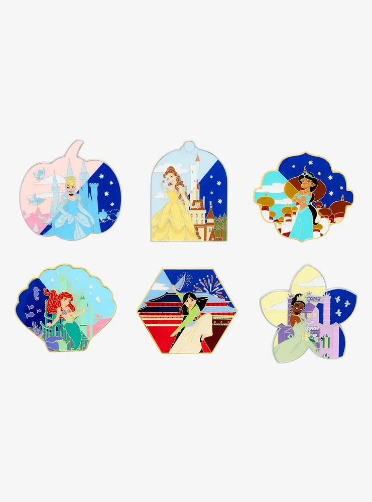 Boxlunch Loungefly Disney Princess Day & Night Blind Box Enamel Pin ...