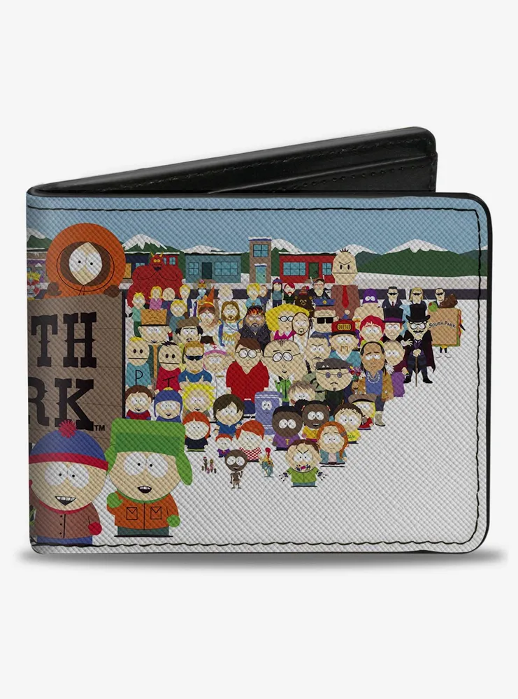 Boxlunch South Park Title Characters Group Pose Bifold Wallet ...