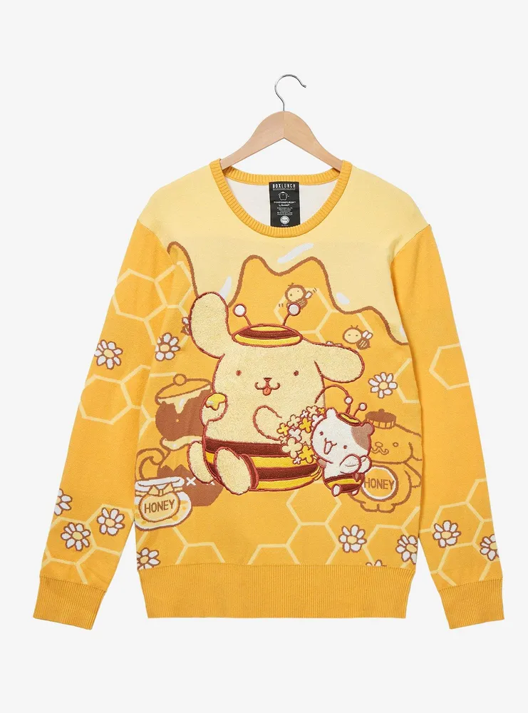 Anime Merch Sanrio Pompompurin Bee Costume Portrait Sweater - BoxLunch ...