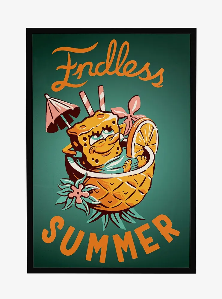 TV Spongebob Squarepants Endless Summer Colada Framed Poster at Mall of ...